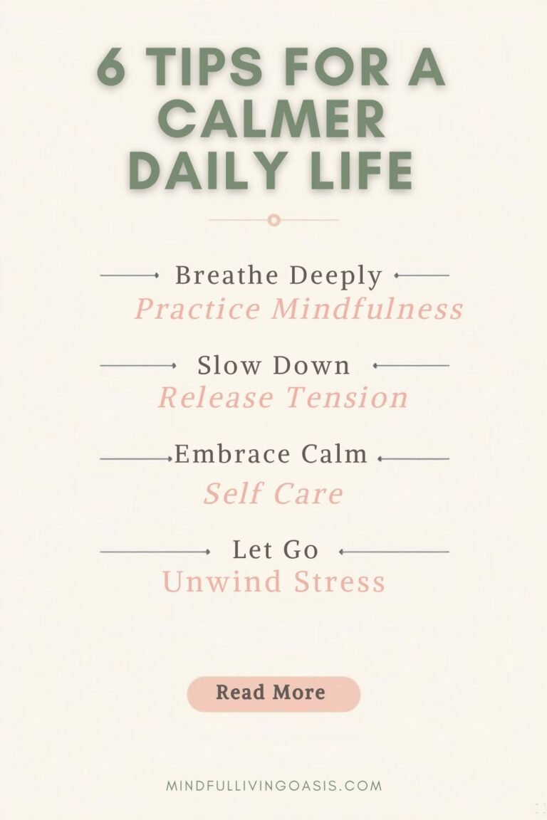 6 Tips for a Calmer Daily Life: Keep Calm and Carry On – Cozy Home Oasis