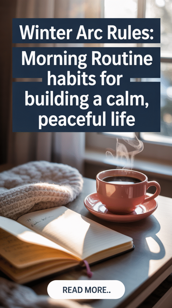 Winter Arc Rules: Morning Routine Habits For Confidence Building And ...
