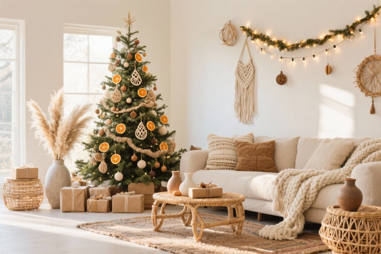12 Boho Christmas Tree Decor Ideas for a Cozy Christmas You’ll Love ...