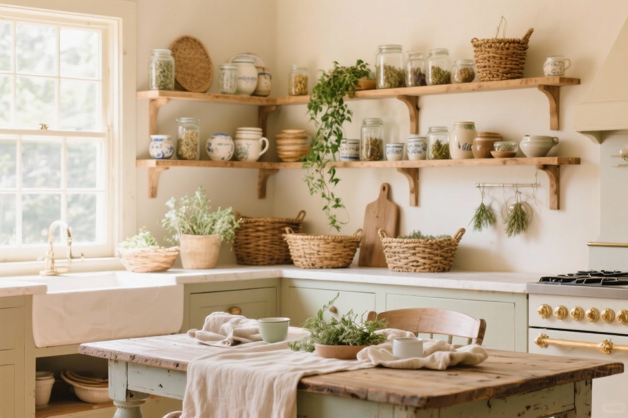 Cozy Kitchen: 9 Cottagecore Aesthetic Tips for Open Shelving You’ll ...