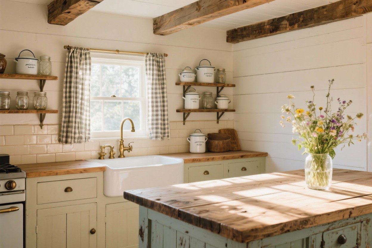 12 Vintage Farmhouse Kitchen Ideas for a Boho Vibe That’s Pure Cozy ...